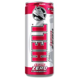 HELL ENERGY DRINK ZERO STRAWBERRY ΕΛΛ 250ml*24/ L 12KB / PAL 120ΚΙΒ